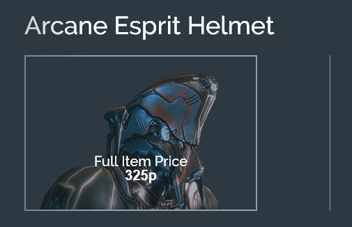 Multiple Arcane Helmets on sale! - PC: Trading Post - Warframe Forums