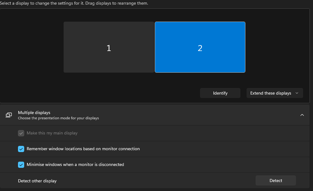 Windows 11 2nd monitor goes on standby after restart | TechPowerUp Forums