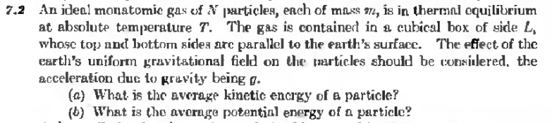 Solved An ideal monatomic gas of N particles, each of mass | Chegg.com