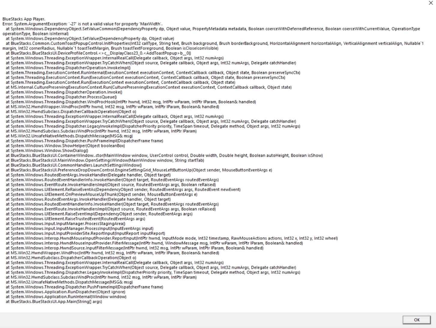 How Do I Fix This Issue Error System Argumentexception 27 Is Not A Valid Value For