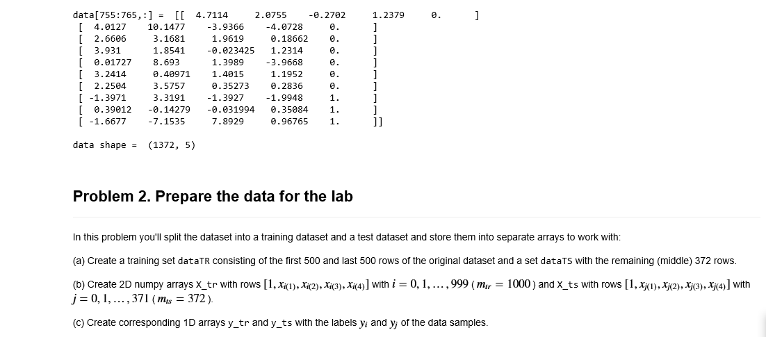 In [1]: # Import libraries # math library import | Chegg.com