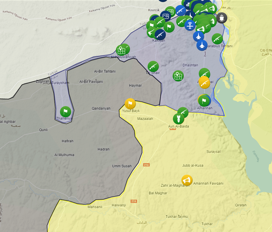 Large Turkey offensive on Ayn al-Bayda ongoing now against SDF, just 8 ...
