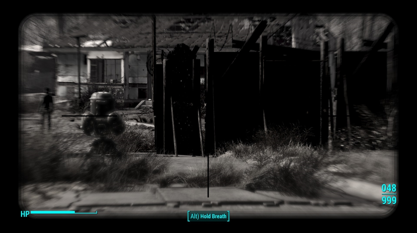 BUG with recon scope. (permanent grey screen) : r/fo4