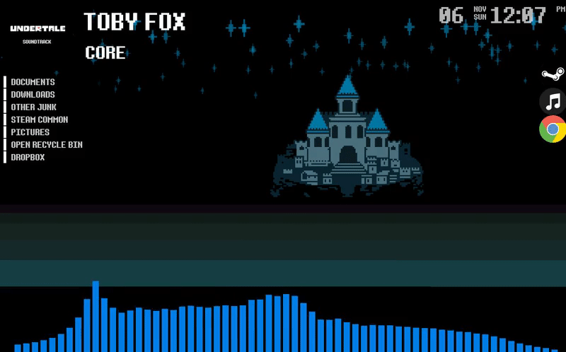 I figured you guys would like my UT inspired rainmeter desktop. : Undertale