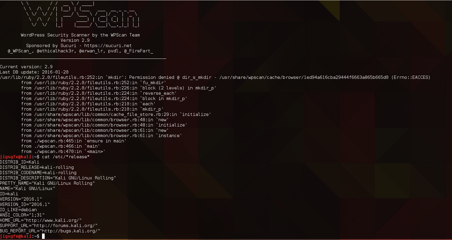 undefined method `margin_left=' · Issue #975 · wpscanteam/wpscan · GitHub