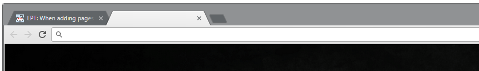 LPT: When adding pages to your bookmark bar, delete the text in the ...