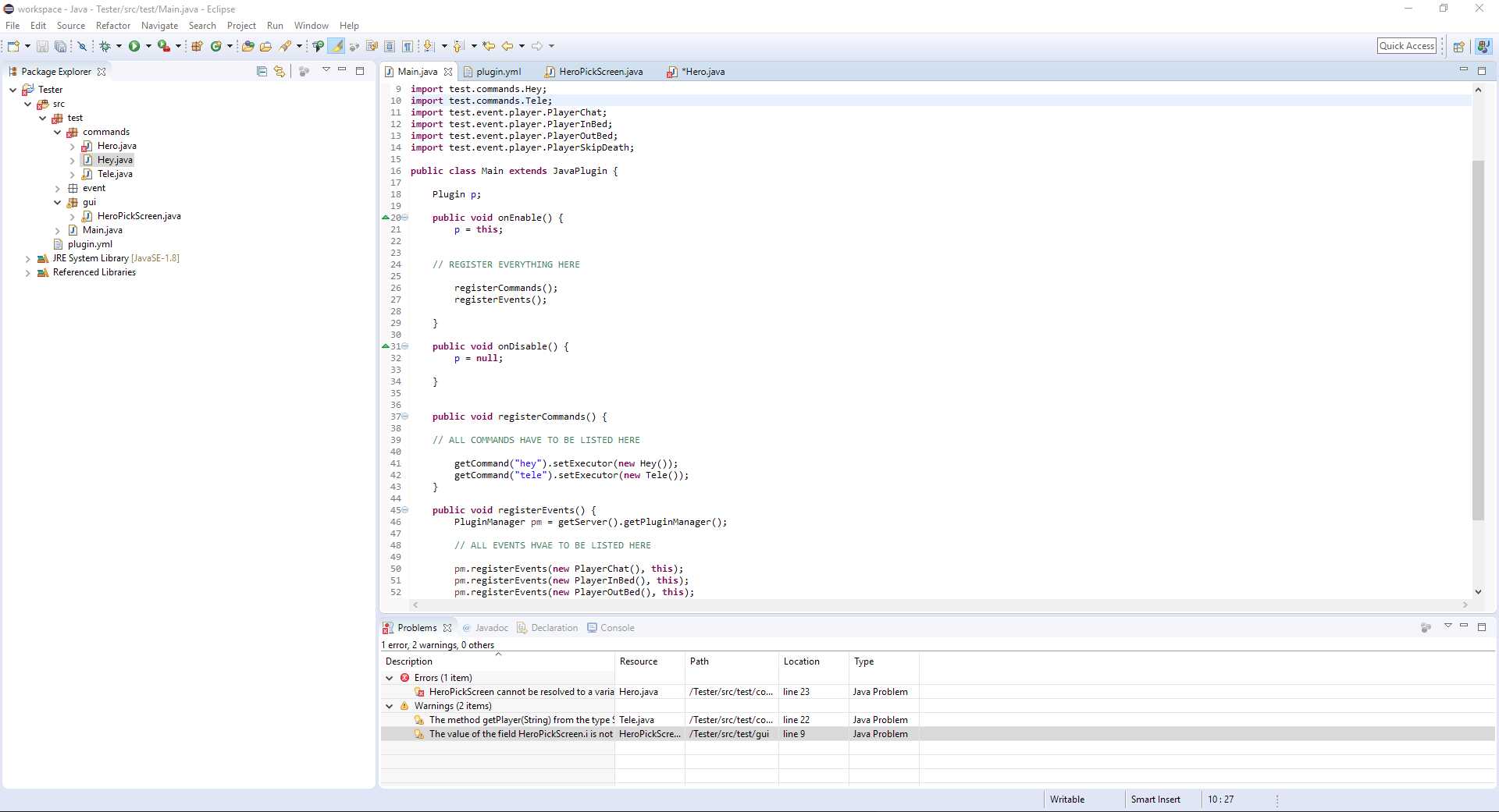 Solved - PLEASE HELP Gui Won't Open | SpigotMC - High Performance Minecraft