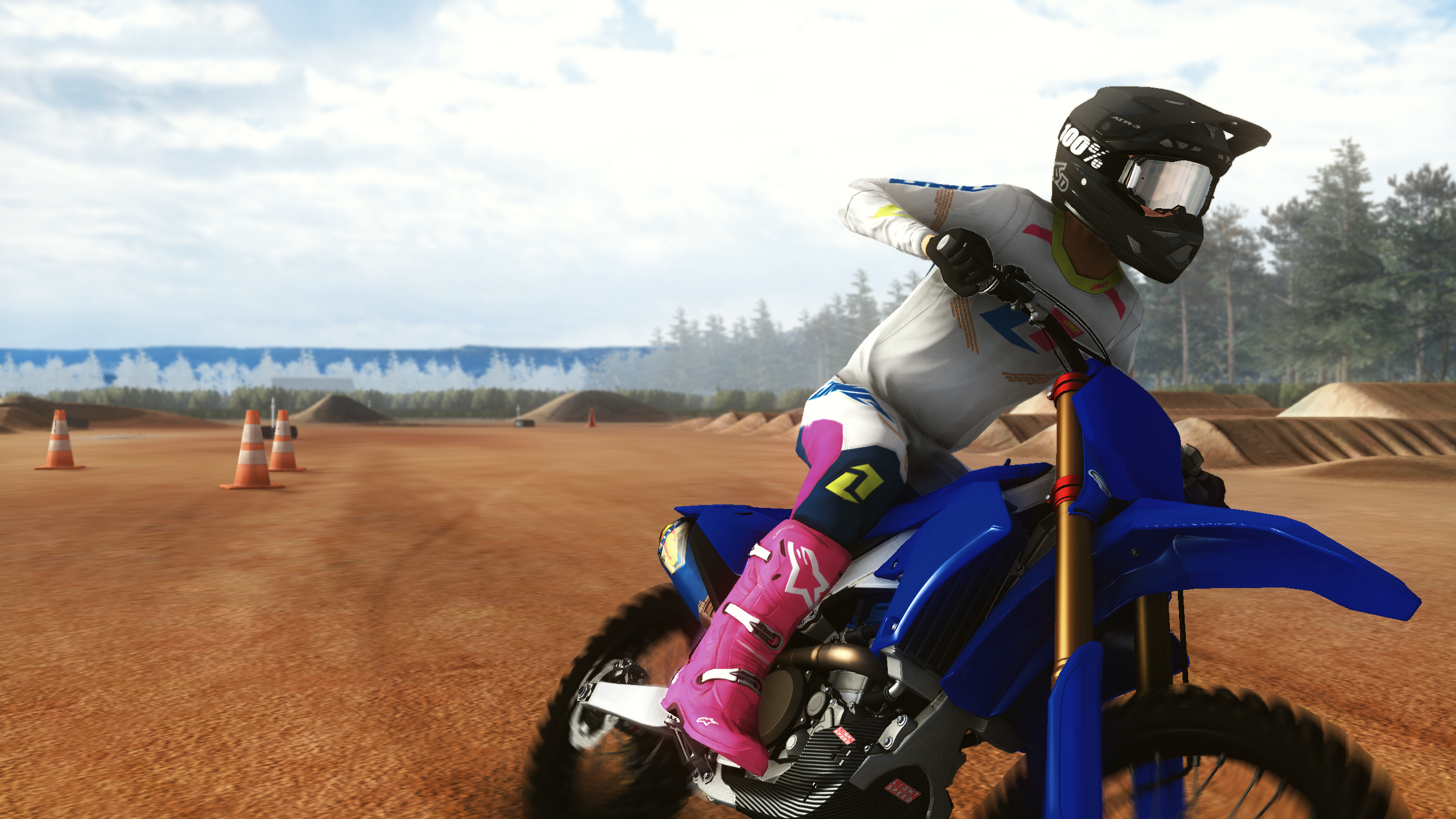 2026 YZF 450 Plastics with Cycra Stadium Front Number Plate - MX Simulator