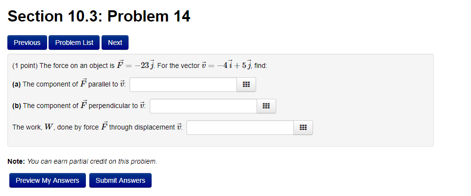 Solved Section 10.3: Problem 14 PreviouS Problem List Next 1 | Chegg.com