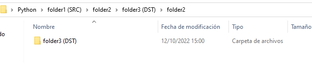 python - Problema al copiar o mover archivos a una subcarpeta dentro de ...