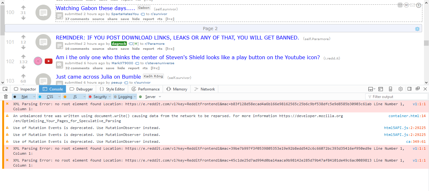 Using J K to move through posts stops at First page : r/RESissues