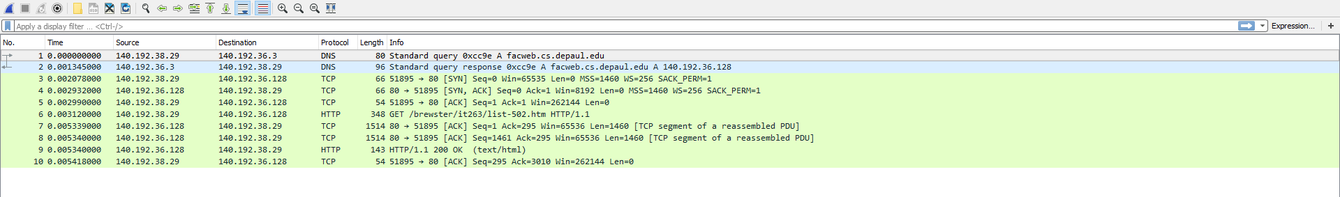 Solved Cybersecurity - Wireshark: (open image in new tab | Chegg.com