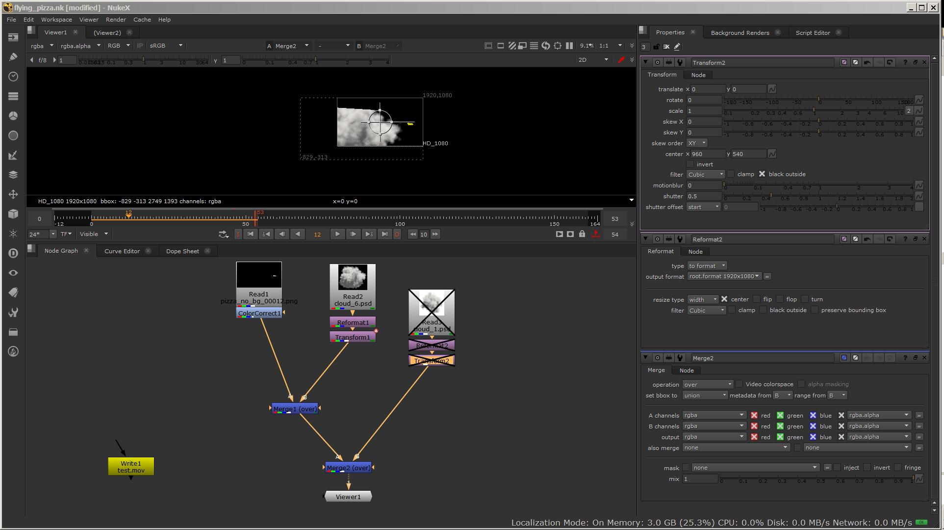 Flickering in Playback after Applying Transform Node with Set Keys? : r/NukeVFX