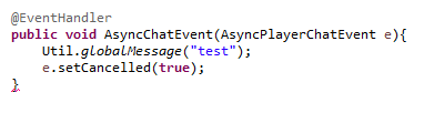 Solved - Async Chat Event not firing. | Bukkit Forums