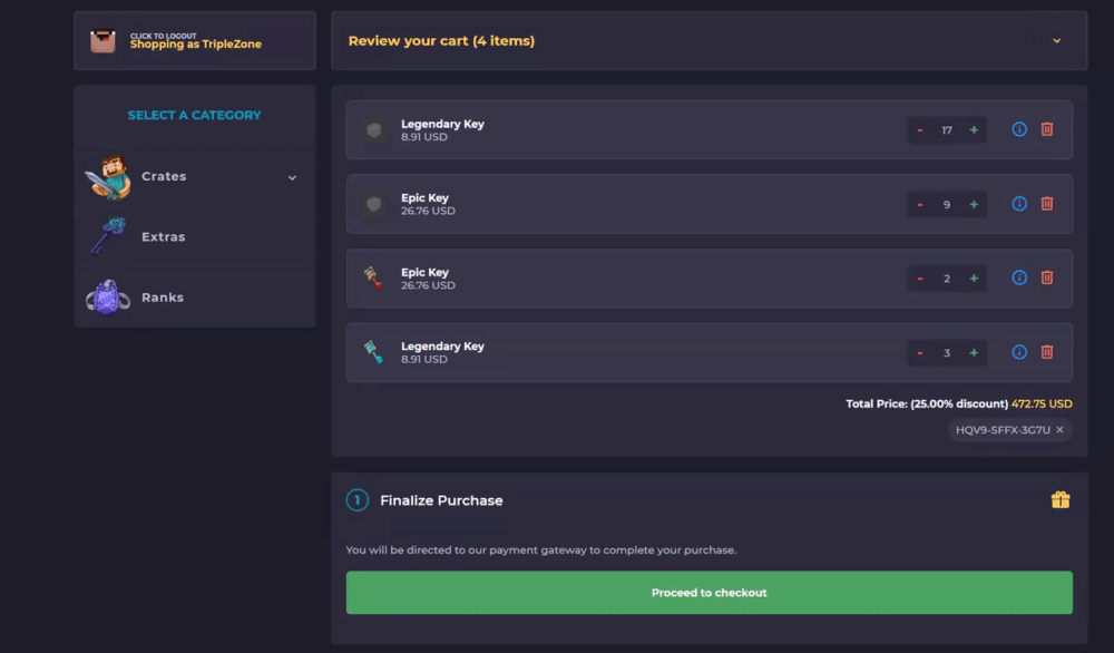 Free Tebex Templates