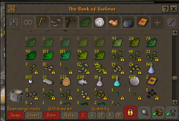 1 def ironman [99 fm, 85 mining, mith gloves, tome of fire] | Sell ...