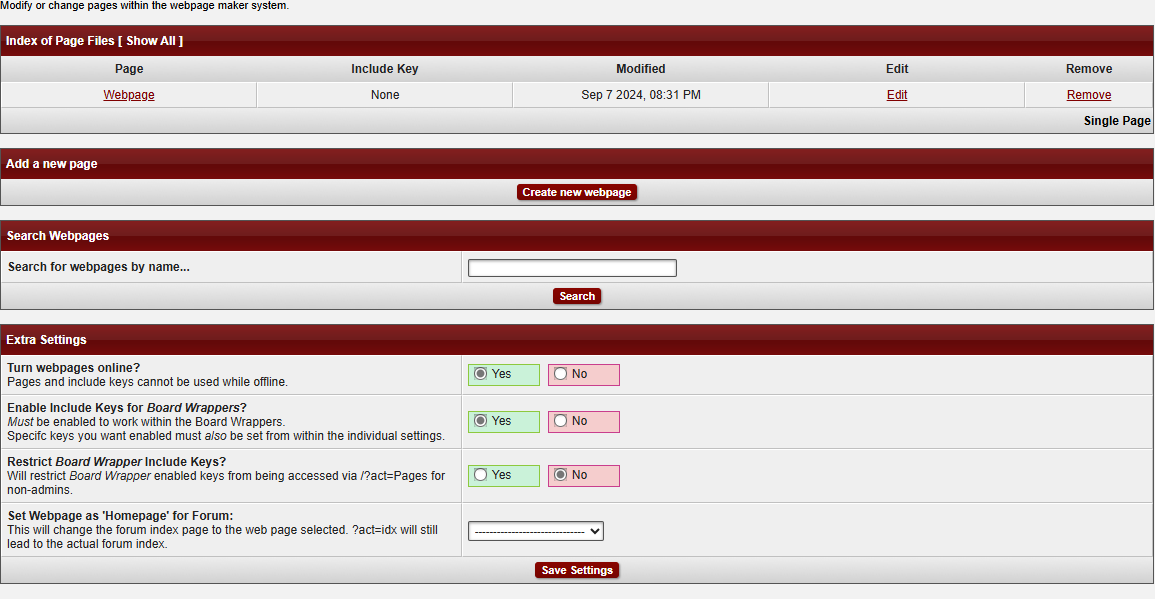 Jcink.com Forums -> Guidebook problem