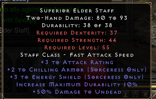 3 Energy Shield 2 Chilling Armor - Topic - d2jsp