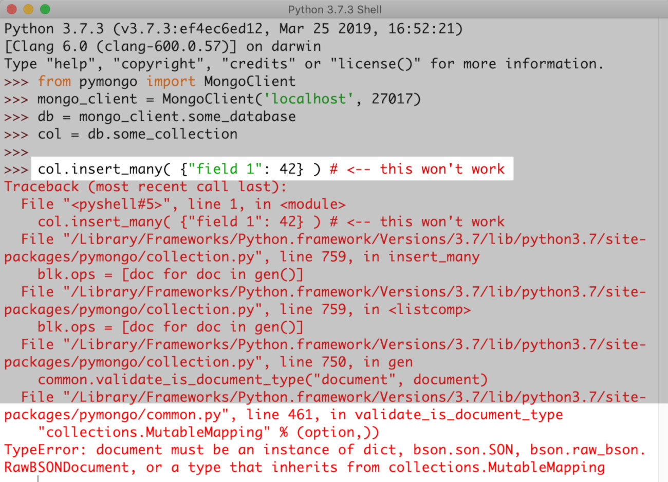 How To Bulk Insert Multiple Documents To A MongoDB Collection Using Python | ObjectRocket