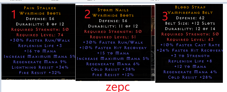 Xh23 Caster Boots And Belts - Topic - d2jsp