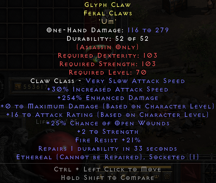 Iso Ghost Claws - Topic - d2jsp