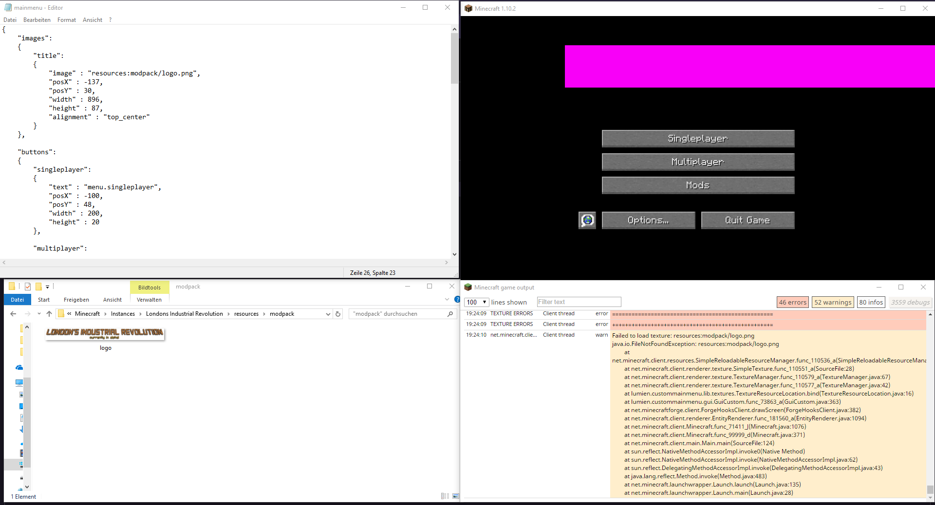 Picture loading problems · Issue #237 · lumien231/Custom-Main-Menu · GitHub