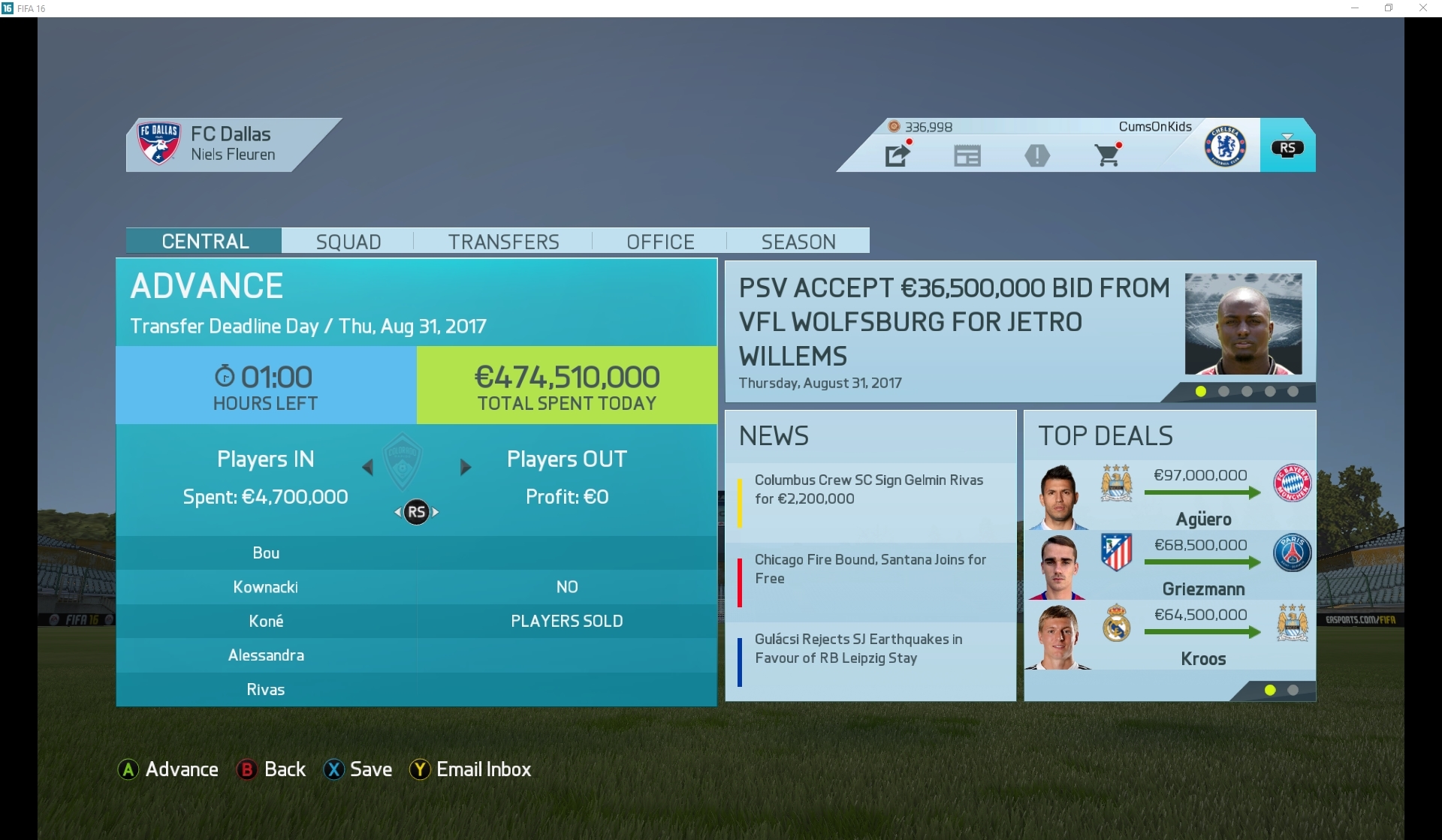 The most ridiculous transfer deadline day i've ever seen : r/FifaCareers