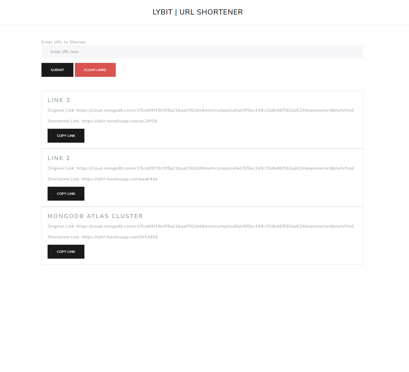 GitHub - anthonydo1/lybit: Lybit is a URL shortener built using Javascript, Node.js, Express.js ...