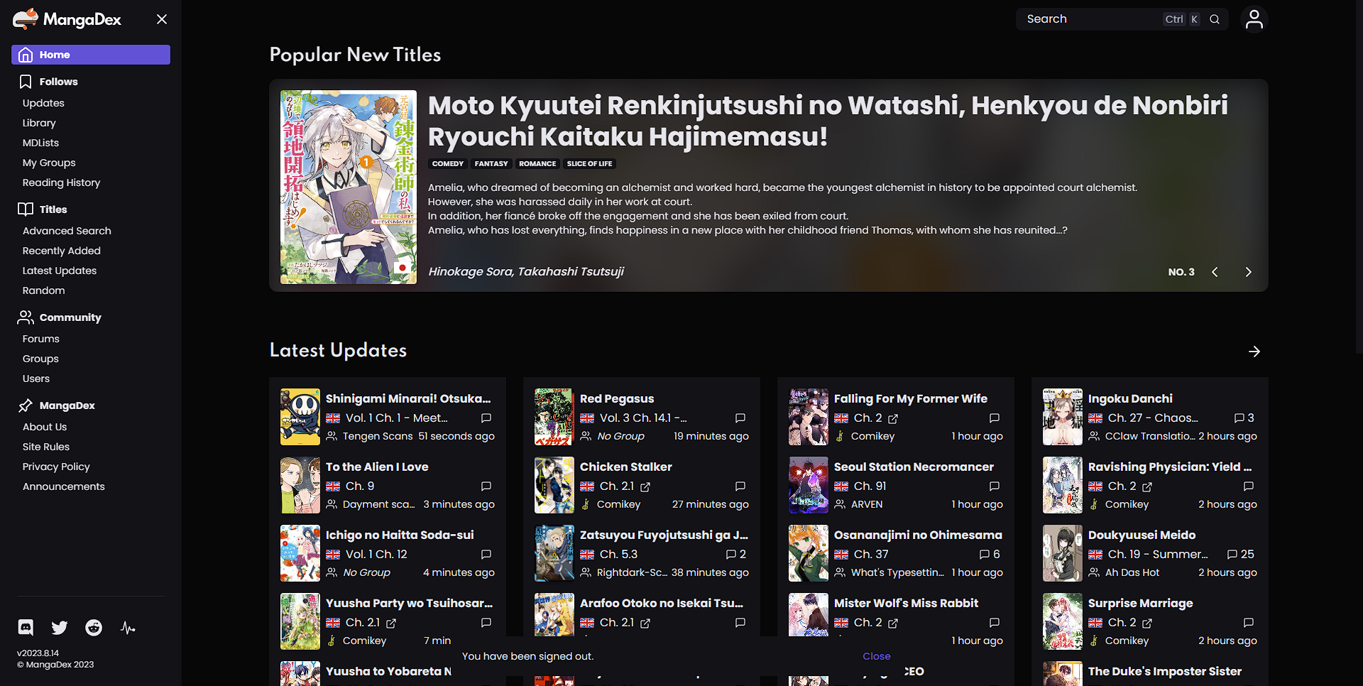 Hoist The Colors: Forum Theme Contest [Dark] | Page 6 | MangaDex Forums