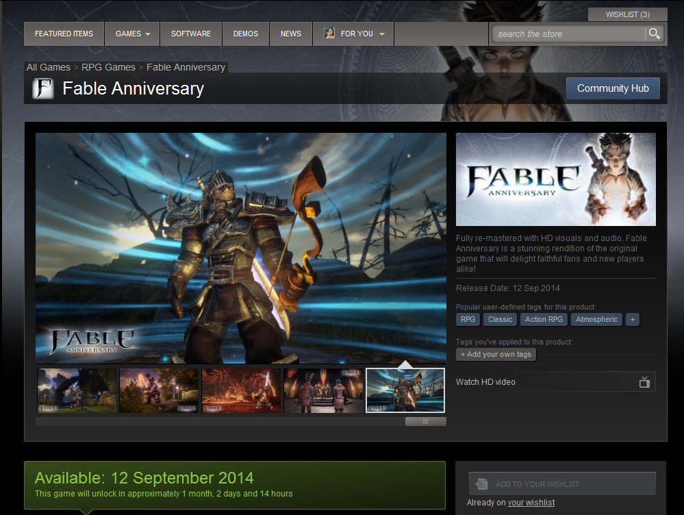 Fable Anniversary has appeared on Steam - PC Gaming - Linus Tech Tips