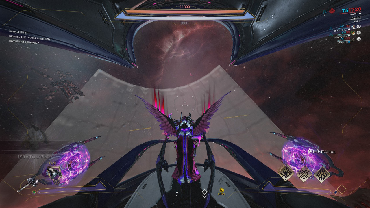 Railjack anomaly - white texture map mesh bug - Mission Specific ...