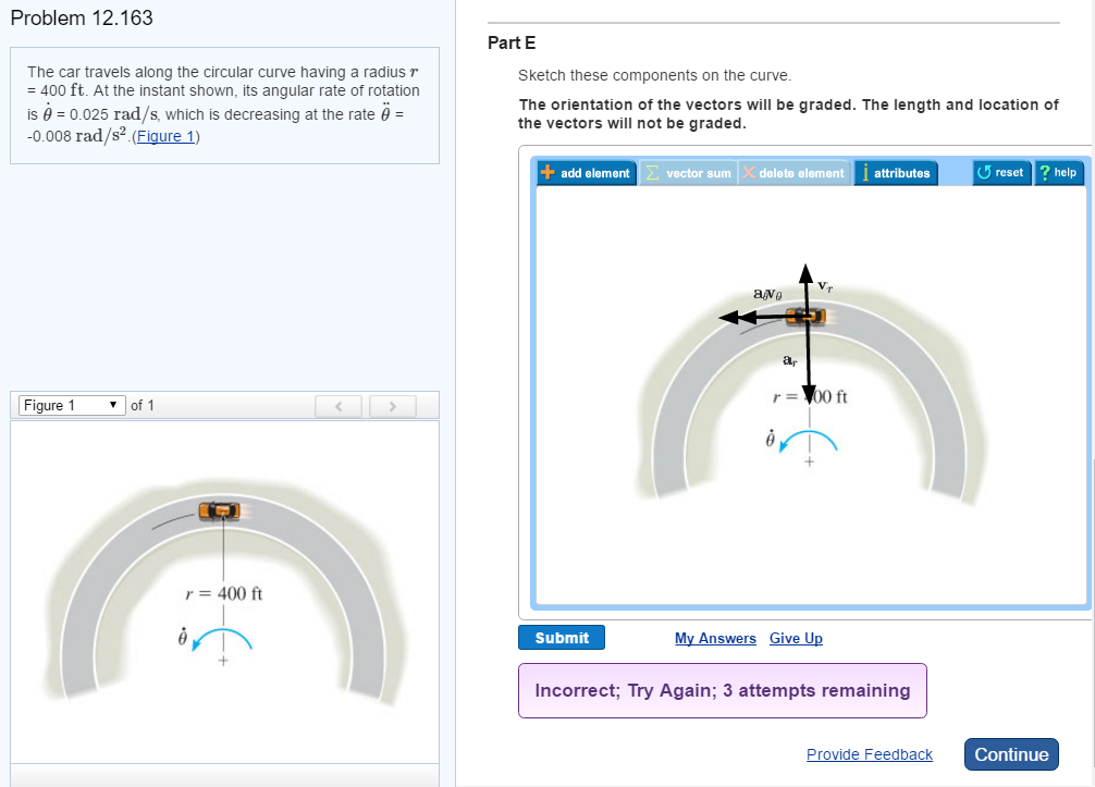 Solved I need to sketch the radial and transverse components | Chegg.com