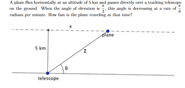 Solved A Plane Flies Horizontally At An Altitude 5 Km And
