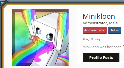 Gratz to the promotion to Helper Minikloon! | Hypixel Forums