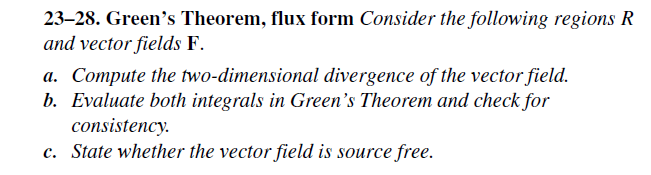 Solved Consider the following regions R and vector fields F. | Chegg.com