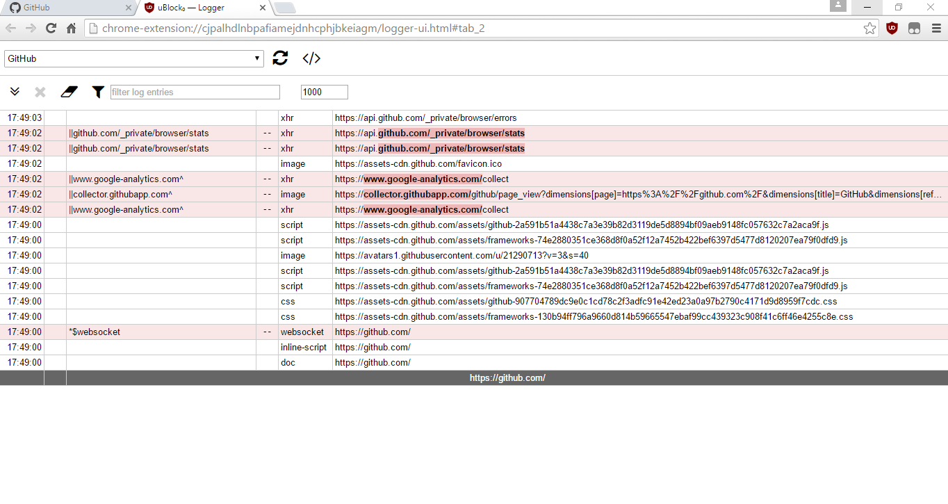 uBlock causes "Extension Error" in TamperMonkey's user script via CSP policy on Github.com ...