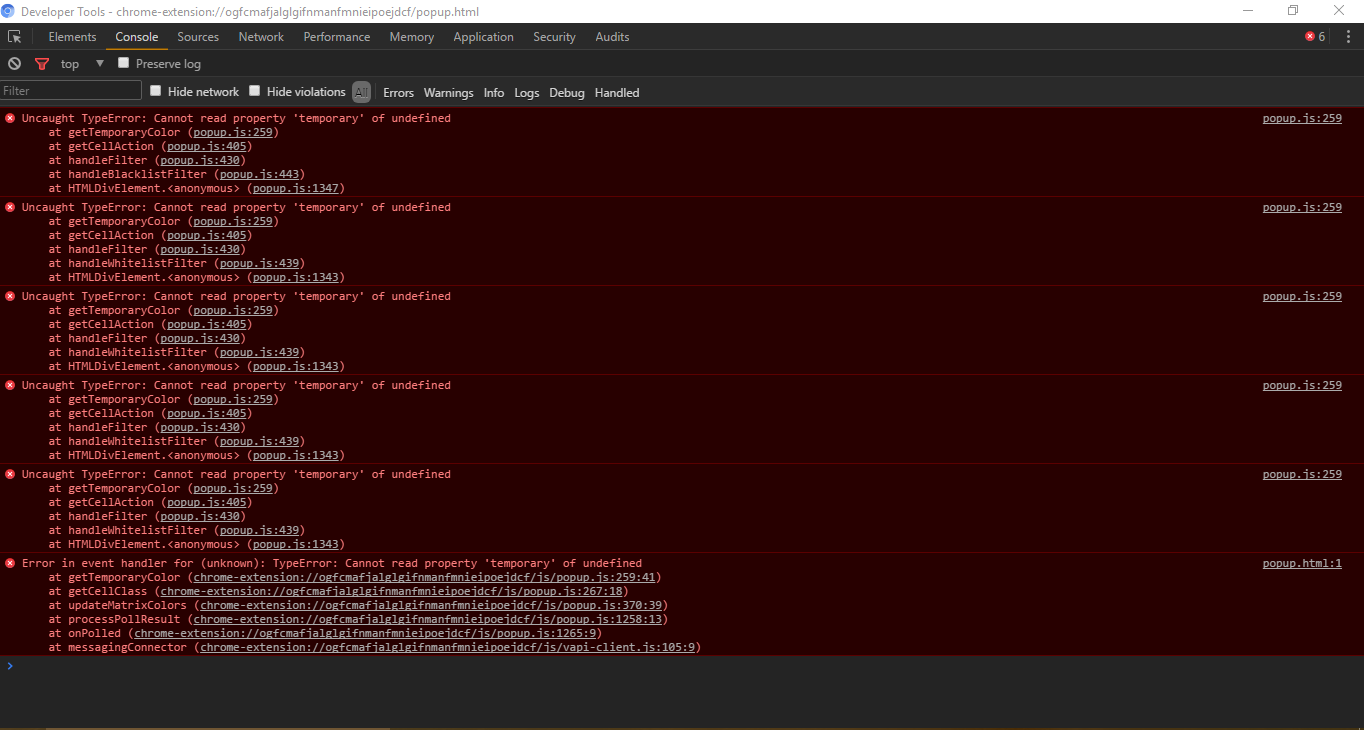 uMatrix Popup UI gets unresponsive randomly · Issue #689 · gorhill/uMatrix · GitHub