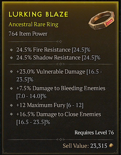 O 2x Sick Ancestral Ww Barb Ring - Topic - d2jsp
