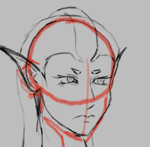 Attempt #2 at making a head/face. So, this is WAY better right? But it ...