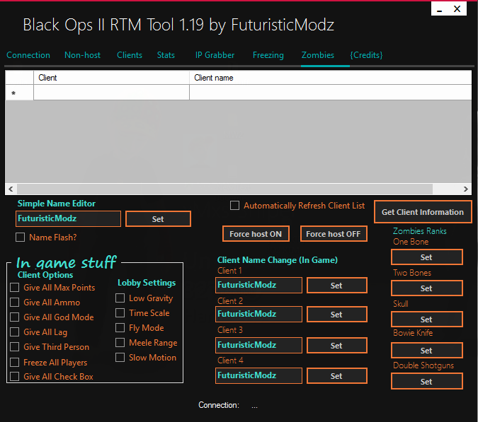 BO2 RTM TOOL BY FUTURISTIC MODZ 1.19 | ConsoleCrunch Official Site