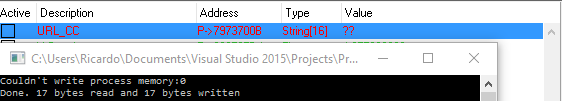 C Write In Another Process Memory With Writeprocessmemory And A Pointer Stack Overflow