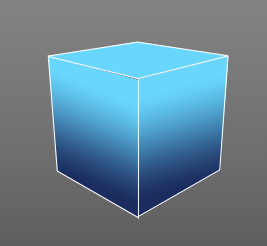 How do I make a cube translucent color fade from light to dark? : r ...