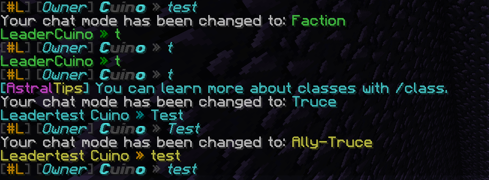 Solved - Plugin Help! Faction Chat | SpigotMC - High Performance Minecraft