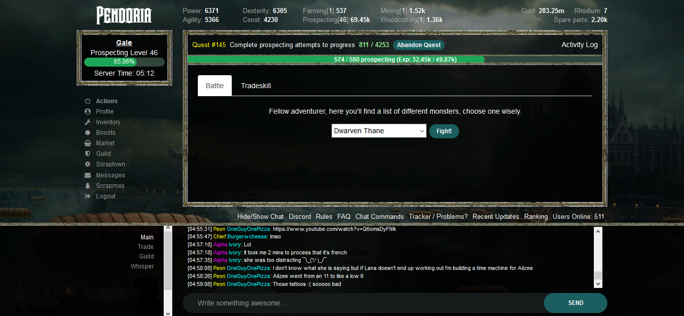 Game Interface | Pendoria Wiki | Fandom