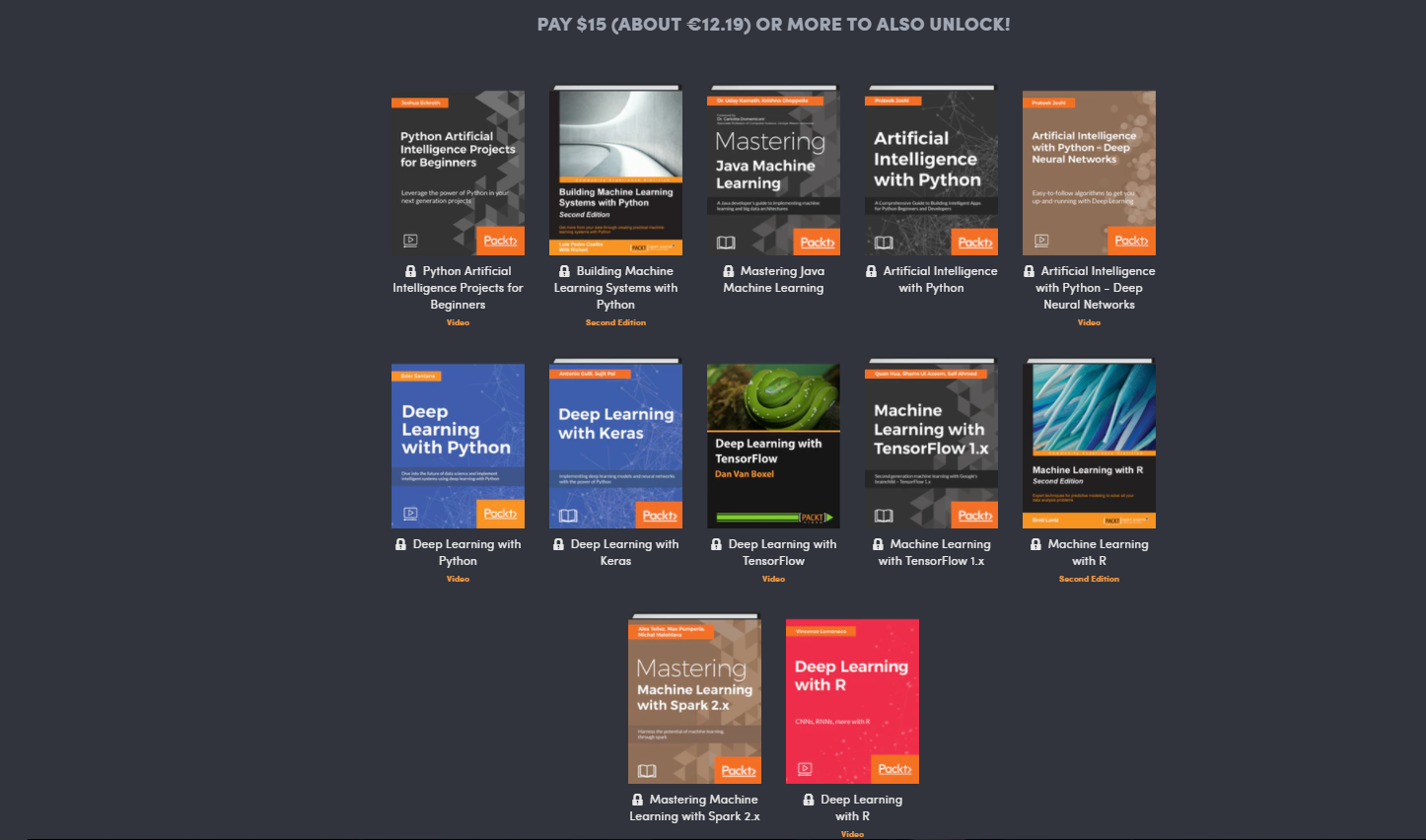 [Conjunta Humble Bundle Books] HUMBLE BOOK BUNDLE: A.I. BY PACKT - Forocoches