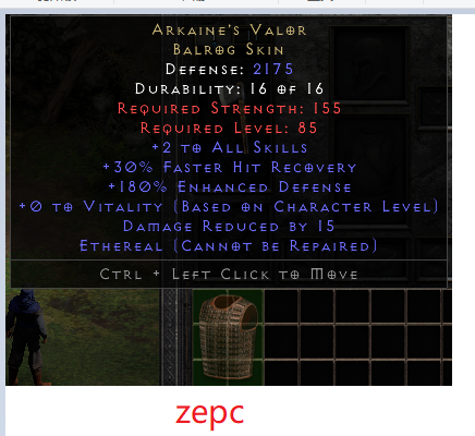 Xh23 Perfect Eth Arkaine's Valor 2-180-15 - Topic - d2jsp