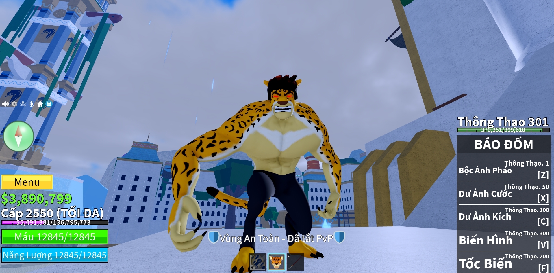 Acc Clone vip đã ăn trái Ác Quỷ BÁO(LEOPARD) SIÊU VIP - MinhMaMa.com