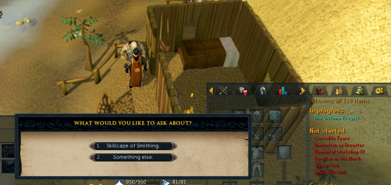 the g-nome project, queen says to talk to thurgo, thurgo wont talk ...