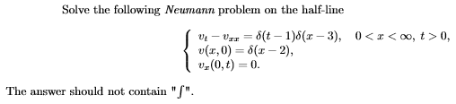 Solved Delta is the Dirac Delta Function. Solve using | Chegg.com