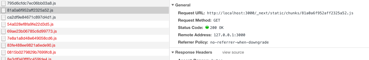 Incorrect url request to load chunk in production when used with ...
